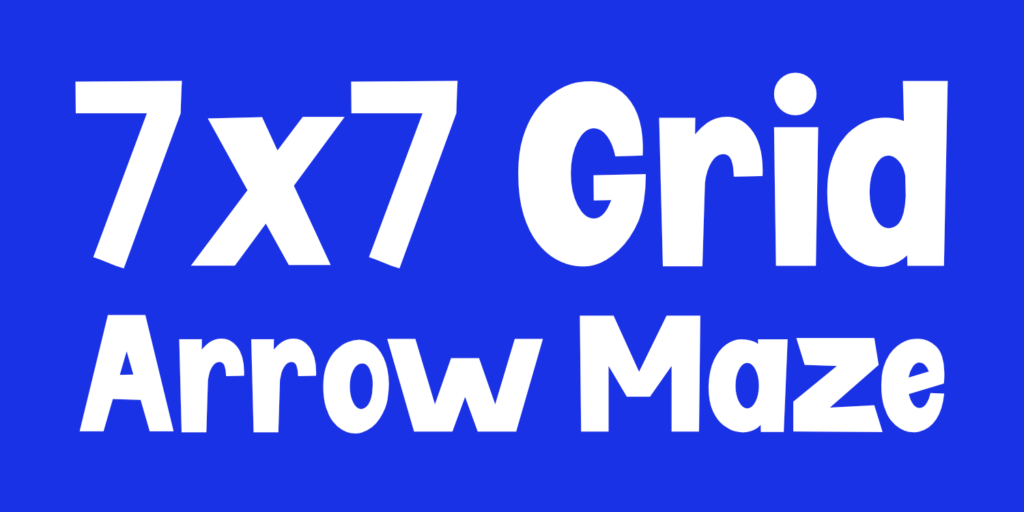 Free Printable Arrow Maze PDF Logic Puzzles - Puzzle Breaks ...